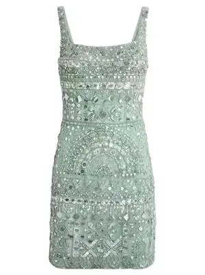 Zuhair Murad Crystal-embellished Mini Dress - Green