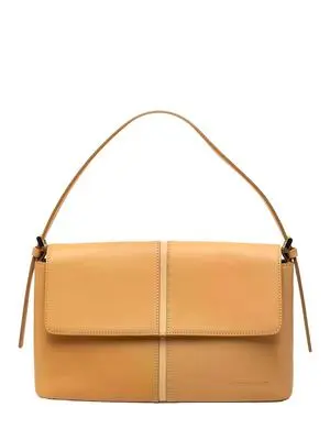 Burberry Leather Flap Shoulder Bag - Brown