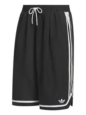 Adidas Stripe-detail Shorts - Black