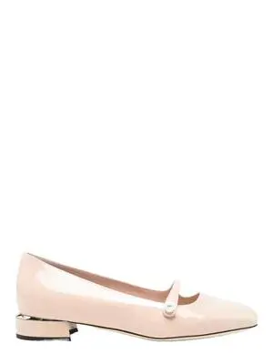 JIMMY CHOO Mary Jane Ballet Flats - Neutrals