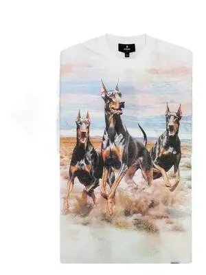 REPRESENT Dobermans-print T-shirt - Neutrals
