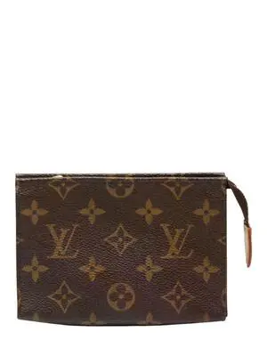 LOUIS VUITTON 2004 Monogram Toiletry 15 Pouch - Brown