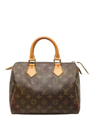 LOUIS VUITTON 1995 Monogram Speedy 25 Boston Bag - Brown