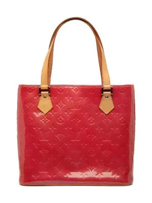 LOUIS VUITTON 2005 Monogram Vernis Houston Tote Bag - Red