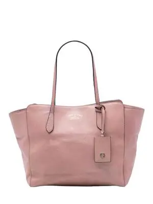 Gucci Medium Leather Swing Tote Bag - Pink