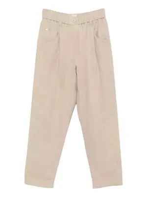 Brunello Cucinelli Elastic-waist Trousers - Neutrals