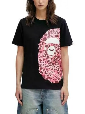 A BATHING APE Animal-print T-shirt - Black