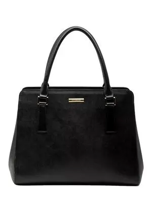 Burberry Leather Tote Bag - Black