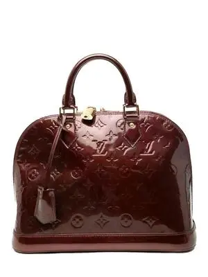 LOUIS VUITTON 2013 Monogram Vernis Alma Pm Handbag - Red