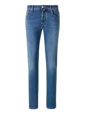 Jacob Cohen Logo-patch Jeans - Blue