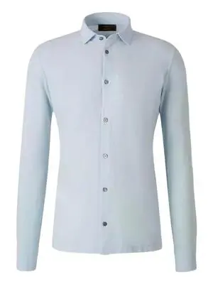 ZANONE Buttoned Long-sleeve Shirt - Blue