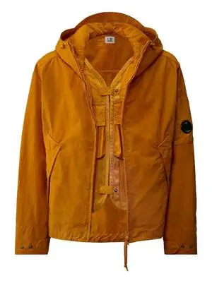 C.P. COMPANY Zip-up Hooded Jacket - Orange