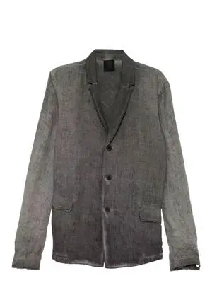 THOM KROM Linen Button-up Jacket - Grey