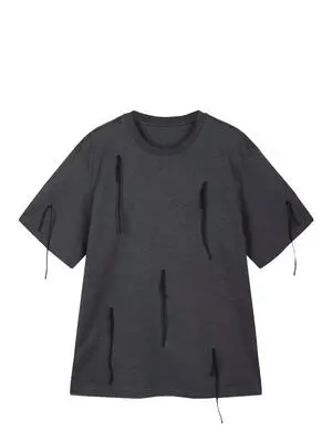JNBY Fringed T-Shirt Grey
