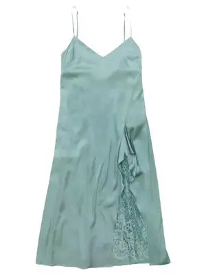 Acne Studios Lace Slip Midi Dress - Green