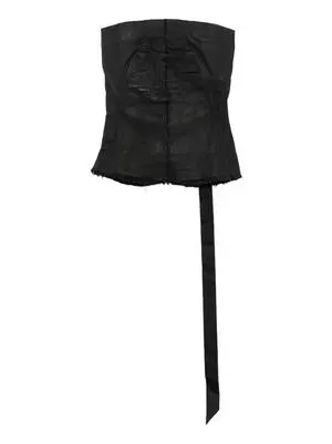 Rick Owens Frayed Top - Black
