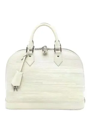 LOUIS VUITTON Epi Alma Pm Handbag - White