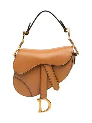 Dior 2021 Micro Goatskin Saddle Bag - Brown
