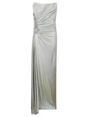 Costarellos Lorinne Crystal-embellished Maxi Dress - Green
