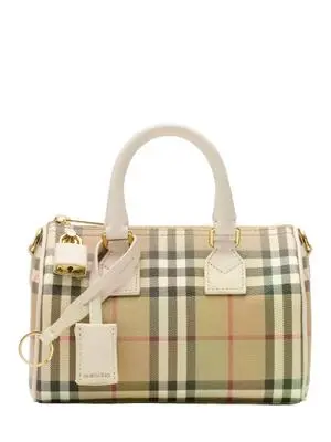 Burberry Check Bowling Bag - Neutrals