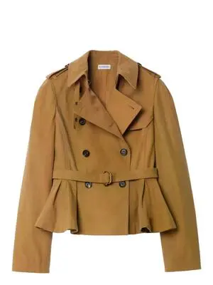 Burberry Cotton Isabella Trench Jacket - Brown