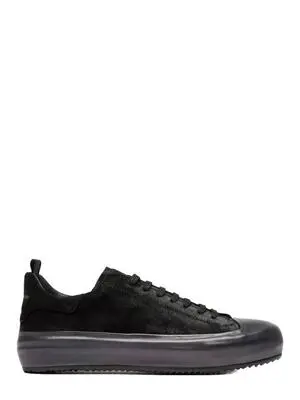 Officine Creative Suede Low Top Sneakers - Black