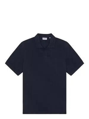LES DEUX Pique Polo Shirt - Blue