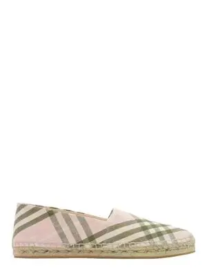 Burberry Check Mews Espadrilles - Pink