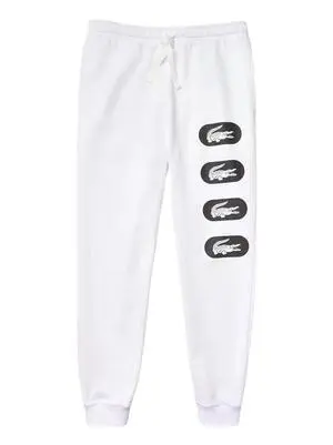 Lacoste Crocodile-print Track Pants - White