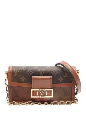 LOUIS VUITTON 2010-2026 Monogram Reverse Dauphine East West Satchel - Brown