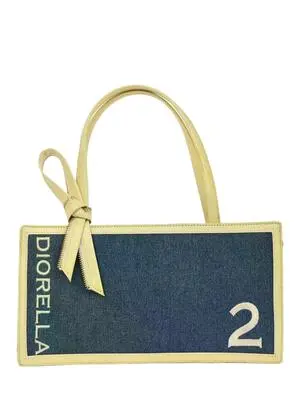 Dior 2001 Diorella Canvas Tote Bag - Blue