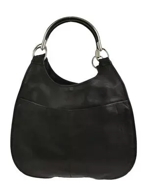 Dior 2008 Leather Tote Bag - Black