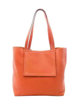Hermès 2021 Clemence Double Sens 46 Tote Bag - Orange