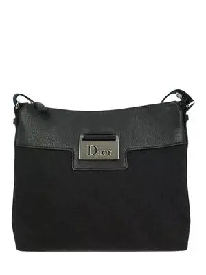 Dior 2006 Street Chic Canvas Shoulder Bag - Black