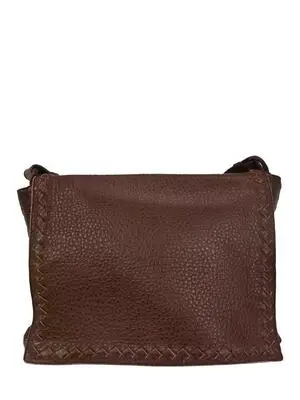 Bottega Veneta 2009 Woven Leather Messenger Bag - Brown