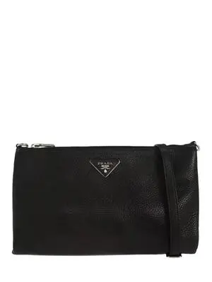 Prada 1990-2000s Leather Shoulder Bag - Black