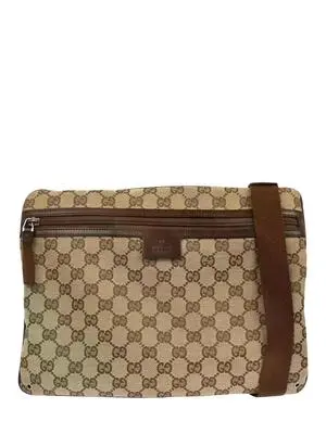 Gucci 1990s Gg-canvas Shoulder Bag - Neutrals