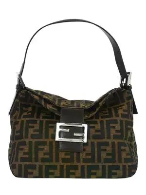 Fendi 2001 Zucca Shoulder Bag - Brown