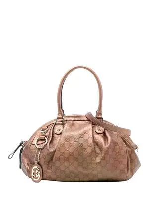 Gucci Sukey Satchel - Brown