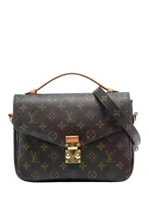 LOUIS VUITTON 2016 Monogram Pochette Metis Satchel - Brown
