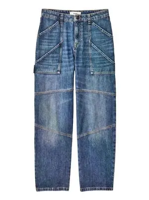 Ba&sh Moyce Panelled Jeans - Blue