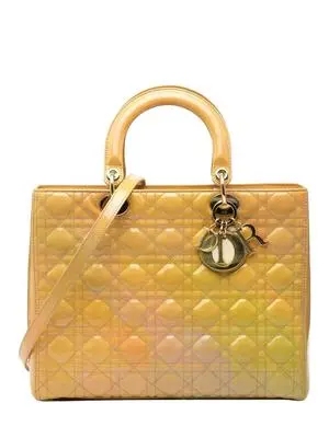 Dior 2012 Large Cannage Lady Satchel - Brown