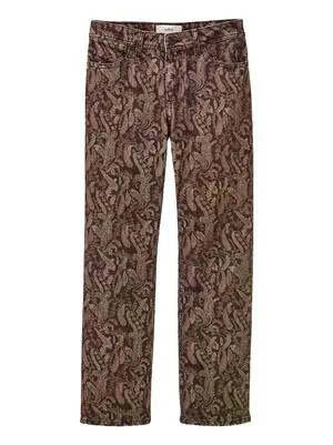 Ba&sh Paisley-pattern Jeans - Brown