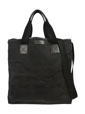 Gucci 1990-2000s Patterned Tote Bag - Black