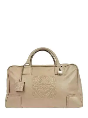 Loewe 2008 Top Handle Leather Tote Bag - Neutrals