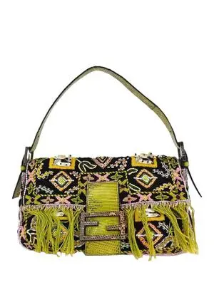 FENDI 2000 Beaded Baguette Handbag