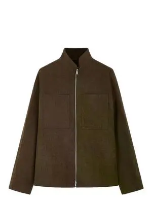 JIL SANDER Felted Jacket - Brown