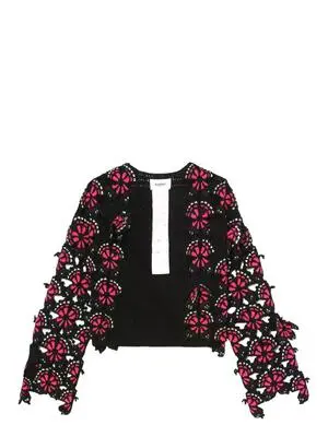 DOUBLET Butterfly-motif Cardigan - Black