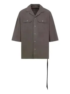 Rick Owens Pocket Tie Shirt - Brown