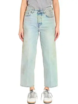 HAIKURE Betty Soft Stained Sky Stained Denim Jeans - White